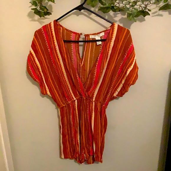 Forever 21 | Pants & Jumpsuits | Forever 2 Romper Bohemian Style Size ...